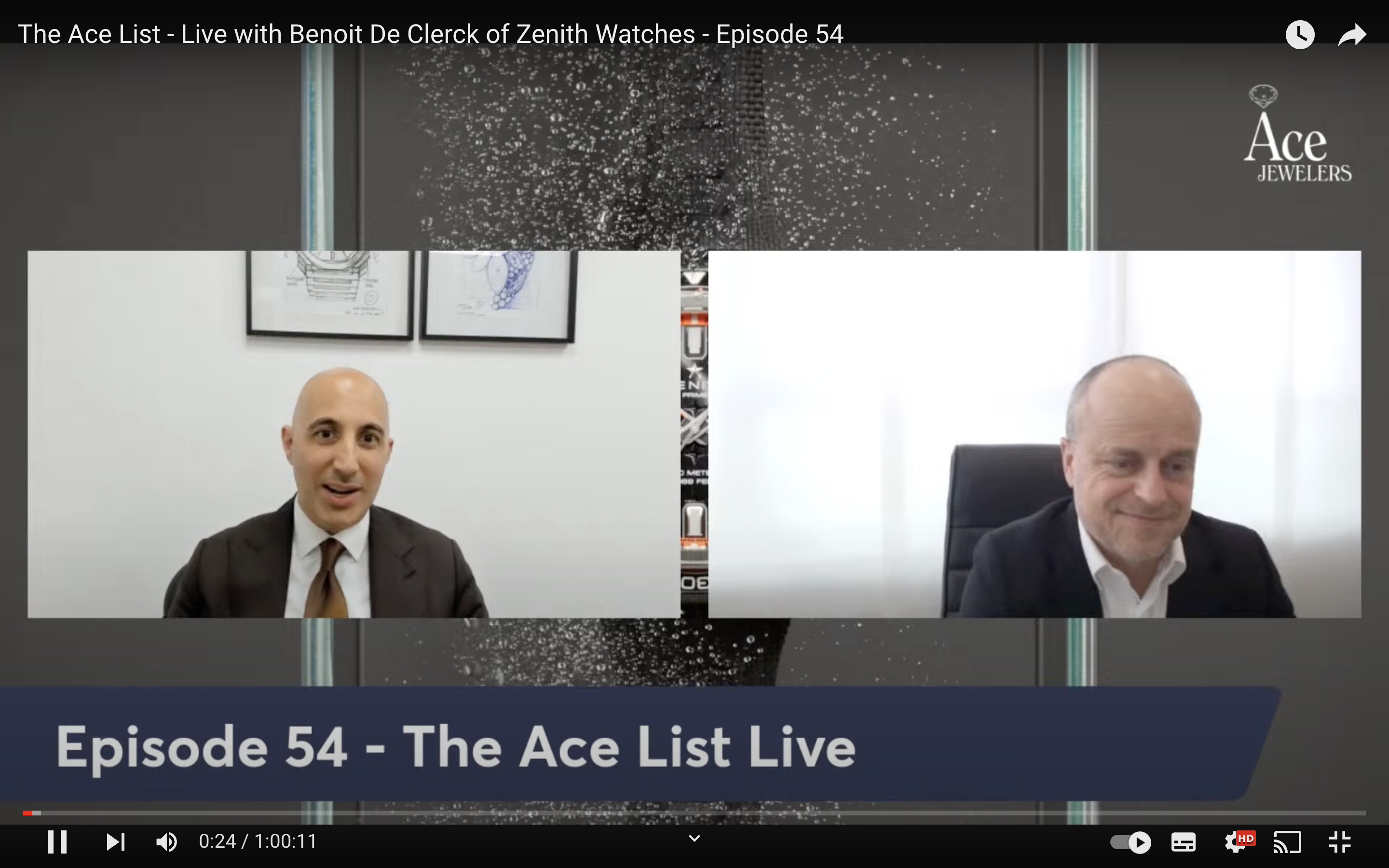 Video: The Ace List episode 54 Benoit de Clerck of Zenith Watches – The ...